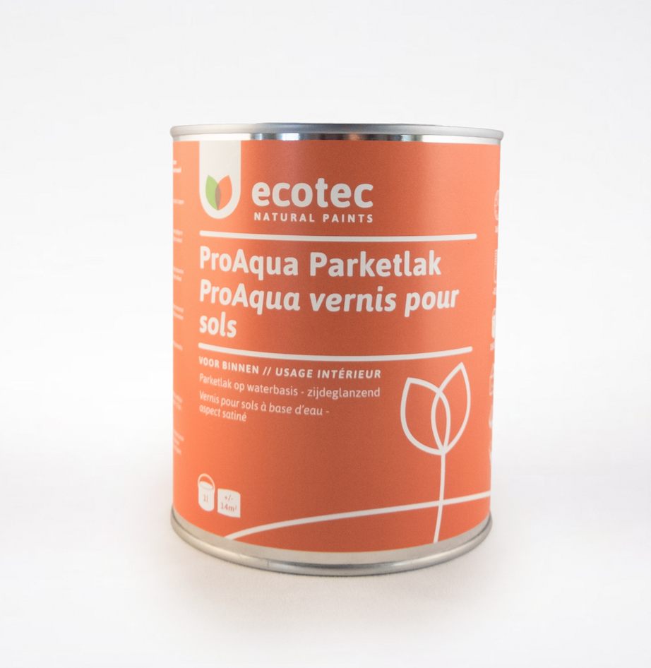 Ecotec 'Pro Aqua' parketlak zijdeglans kleurloos (vernis)